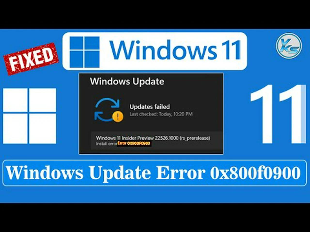 How To Fix Windows Update Error 0x800f0900 On Windows 11