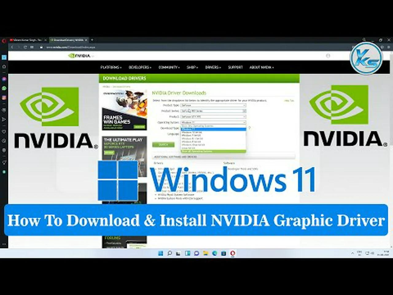 How To Download And Install Nvidia Graphics Driver in Windows 11 (official)