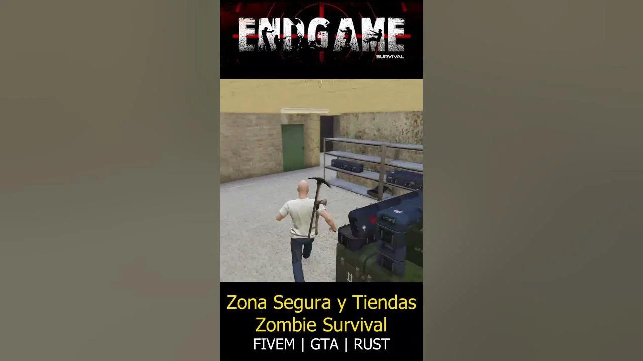 Recorriendo Zona Segura y Tiendas #endgame | #SupervivenciaZombie | #gta5rp #rust