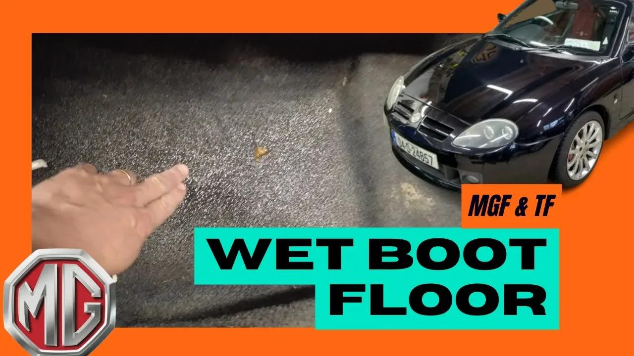 DIY MG F / TF Repair: Stop Water from Getting into Your Boot with this ...