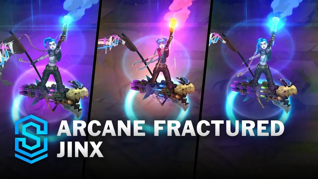 Arcane Fractured Jinx Skin Spotlight - Pre-Release - PBE Preview ...