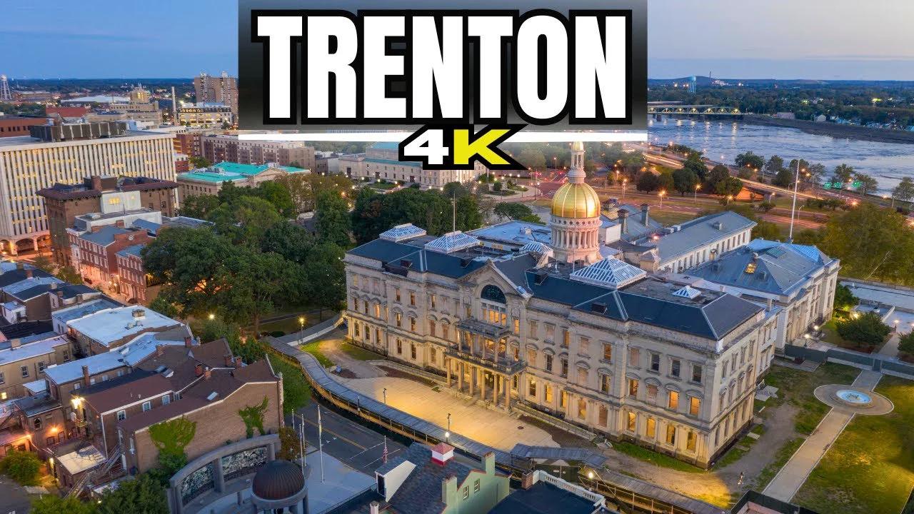 Trenton, New Jersey 🏛️ | Captivating 4K Drone Tour