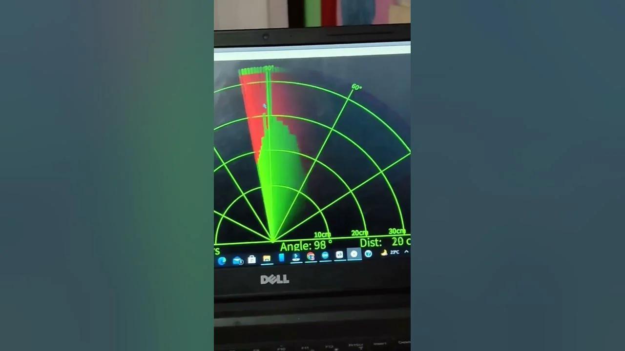 Radar with Arduino and ultrasonic sensor #arduino #electronics #radar # ...