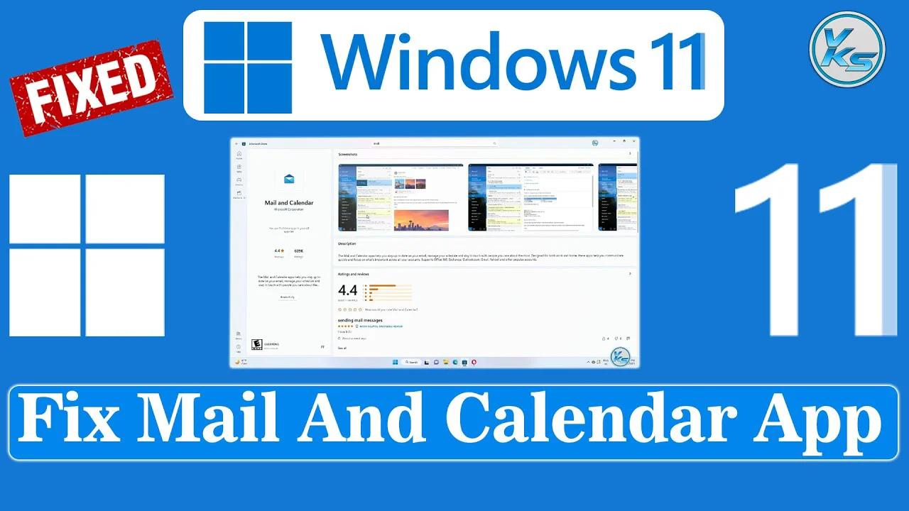 How To Fix Windows 11 Mail And Calendar App