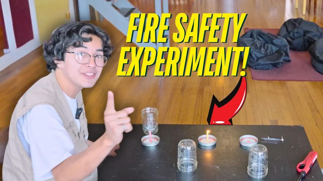 Fire Safety and Fire Experiments for Kids! Tour a Fire Station