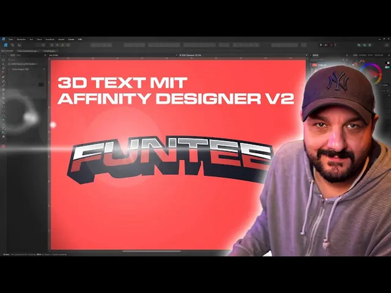 3D Text Logo erstellen mit Affinity Designer v2