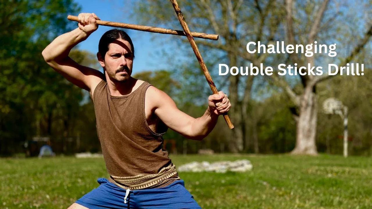 Challenging Double Stick Combo Filipino Kali Stick Fighting