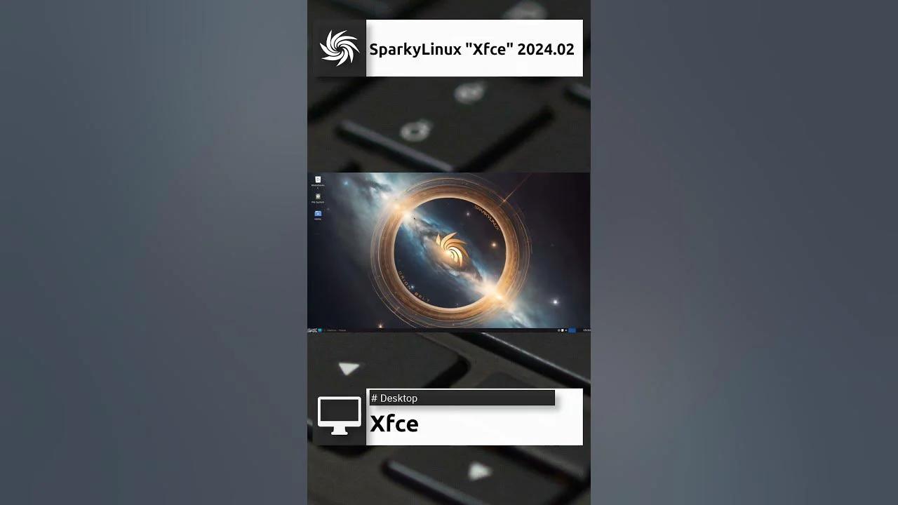 SparkyLinux "Xfce" 2024.02 Quick Overview #shorts