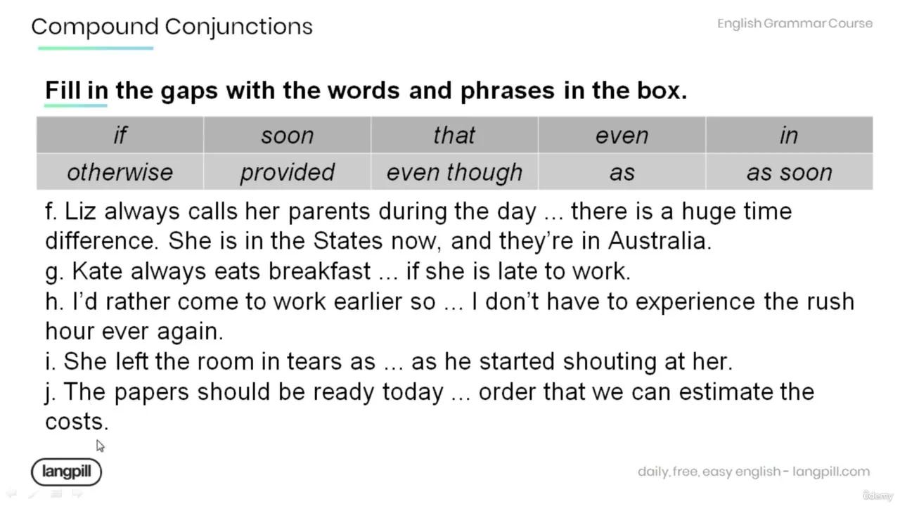 004 Practice it! Compound Conjunctions
