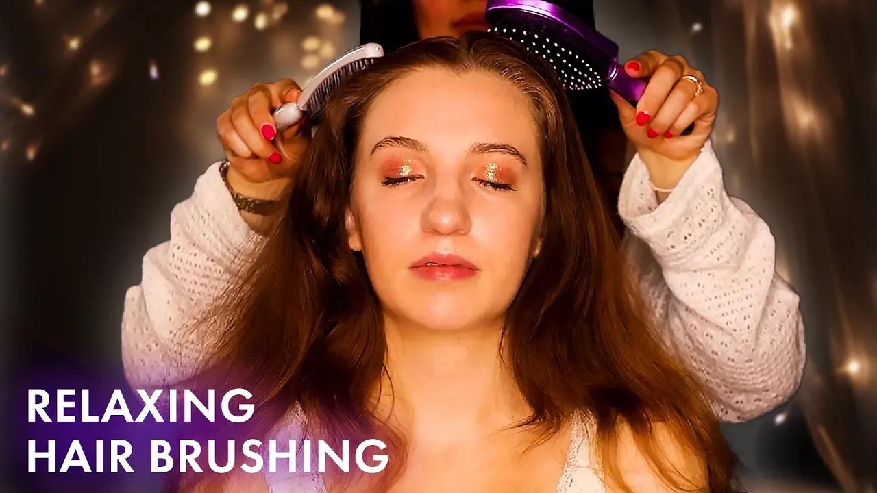 ASMR Relaxing Hair Brushing 💫 Tingly Hair Play, Pampering with Various Brushes, Soothing & Gentle