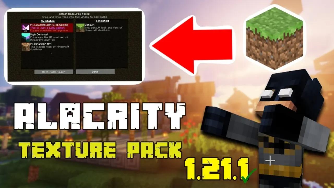 How To Download & Install Alacrity Texture Pack for Minecraft 1.21.1
