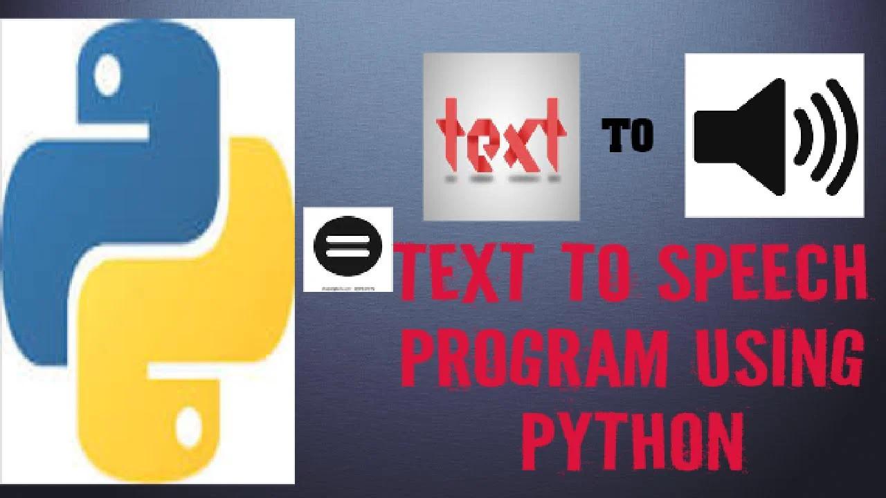 Text to Speech in Python. Just 4 lines of code..🔥🔥