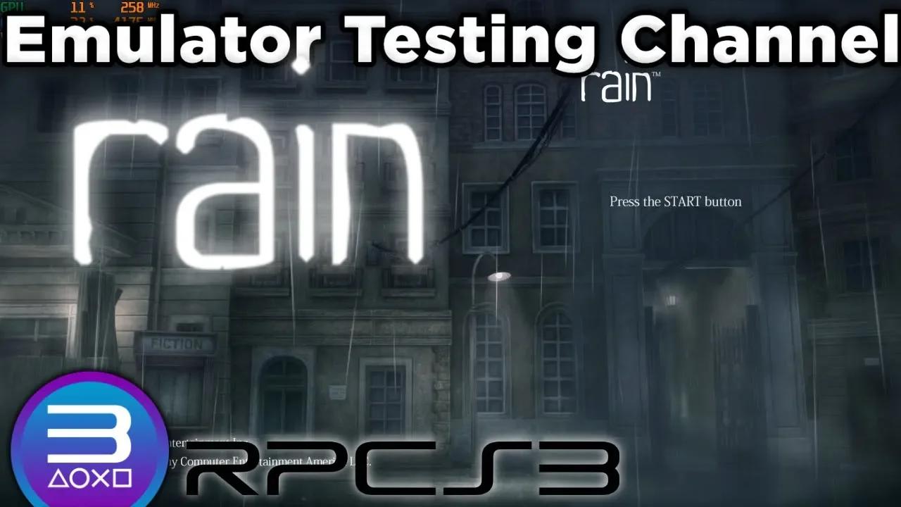Rain 4k | RPCS3 0.1.8 | PS3 Emulator