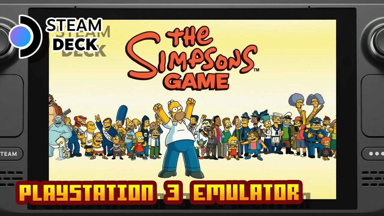 The Simpsons Game - (Valve Steam Deck) - RPCS3 Playstation 3 Emulator