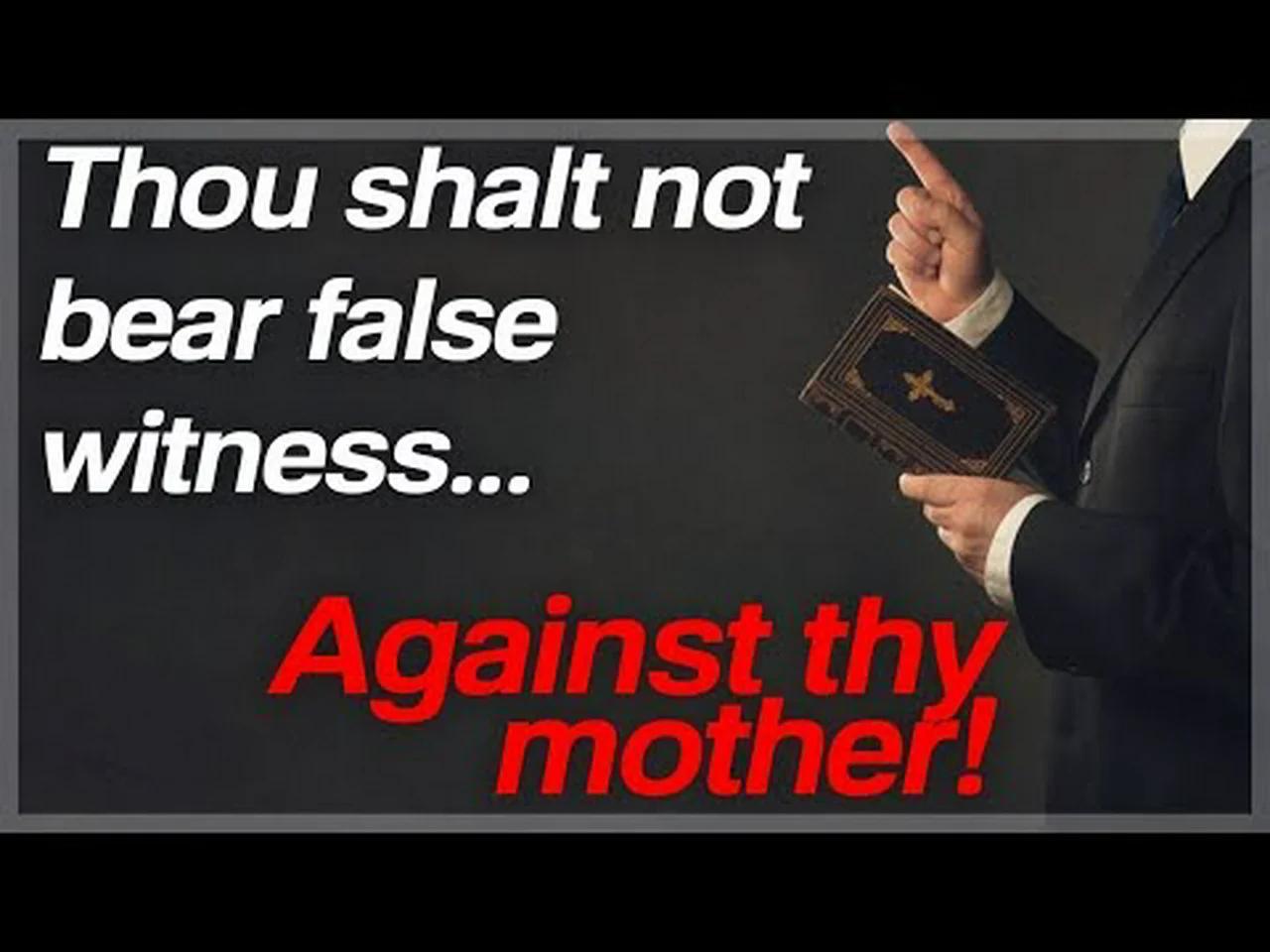 Thou Shalt Not Bear False Witness - Against Thy Mother! Freedomain Call In