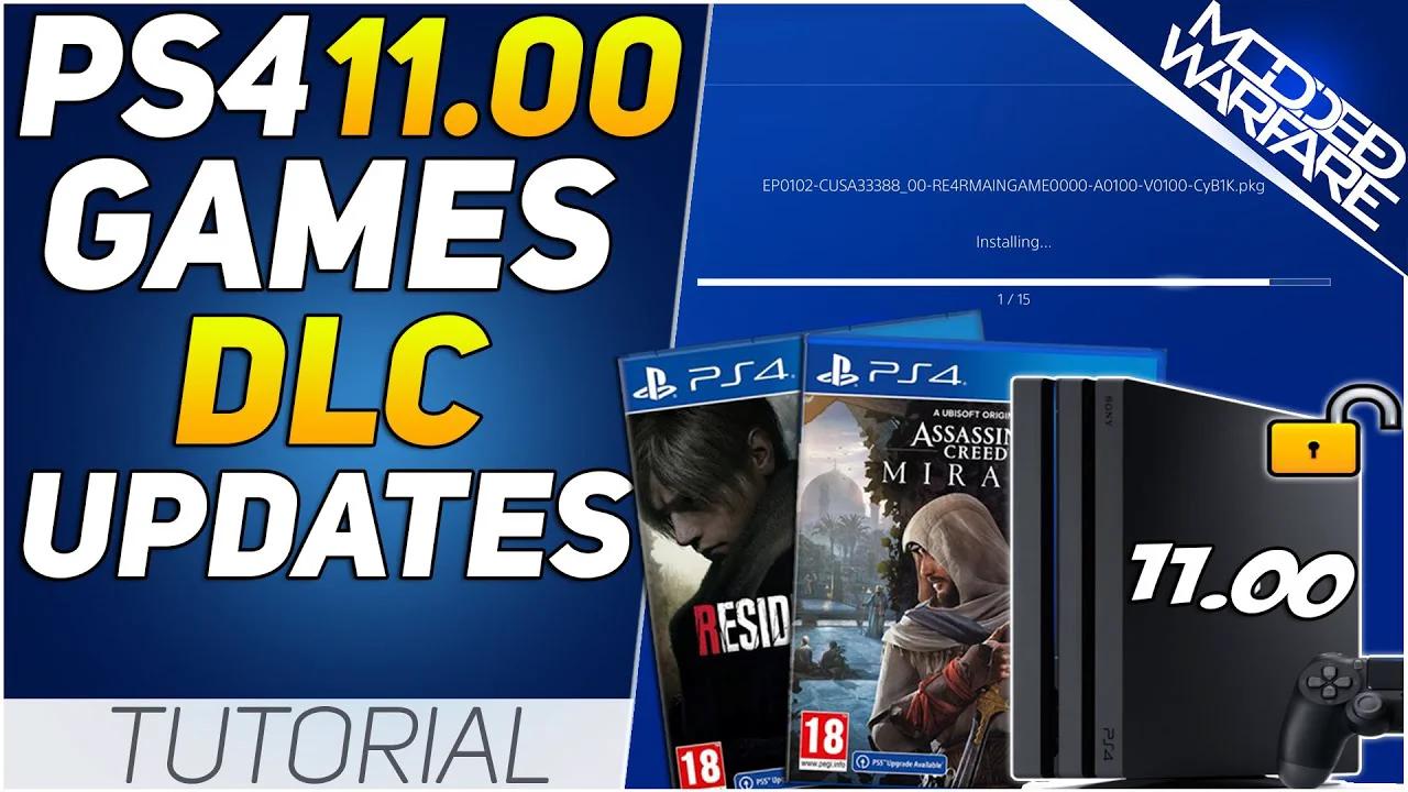 Installing PS4 Games, DLC & Updates on the 11.00 Jailbreak!