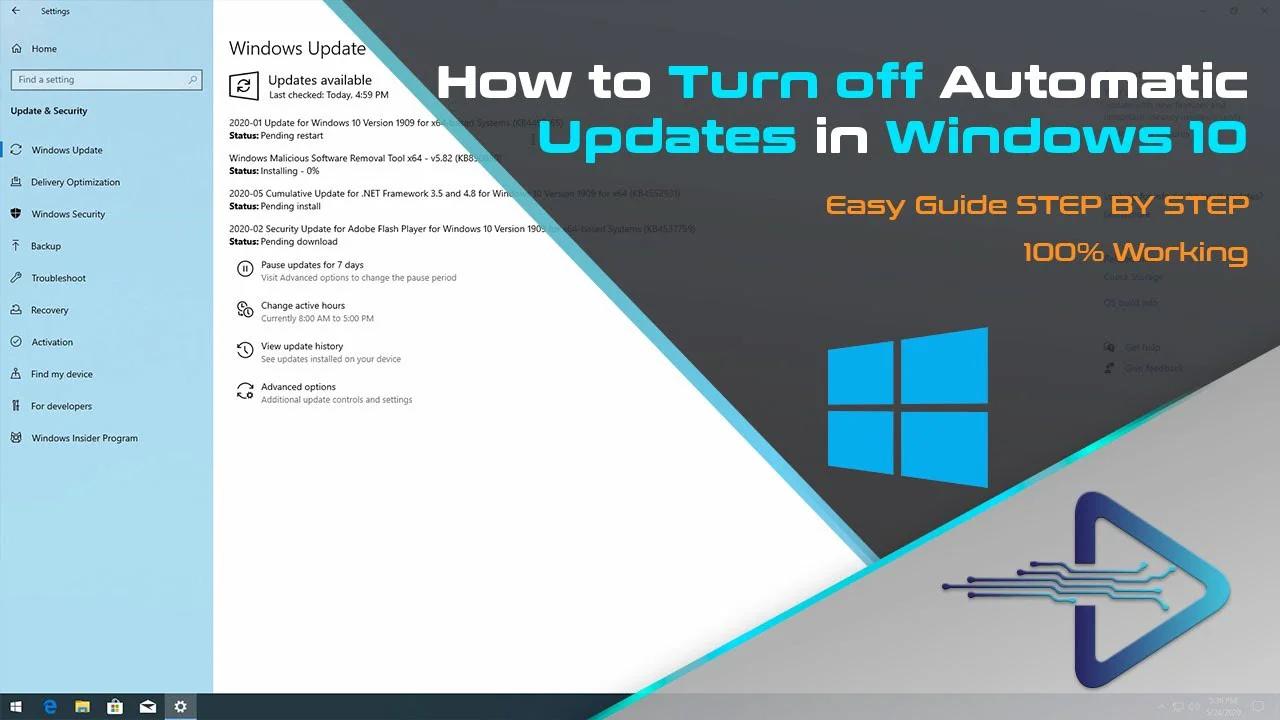 How to Disable Windows Automatic Updates on Windows 10