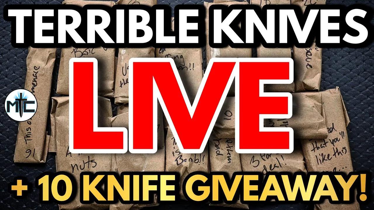 TERRIBLE KNIVES LIVE WITH METAL COMPLEX! + 10 KNIFE GIVEAWAY!