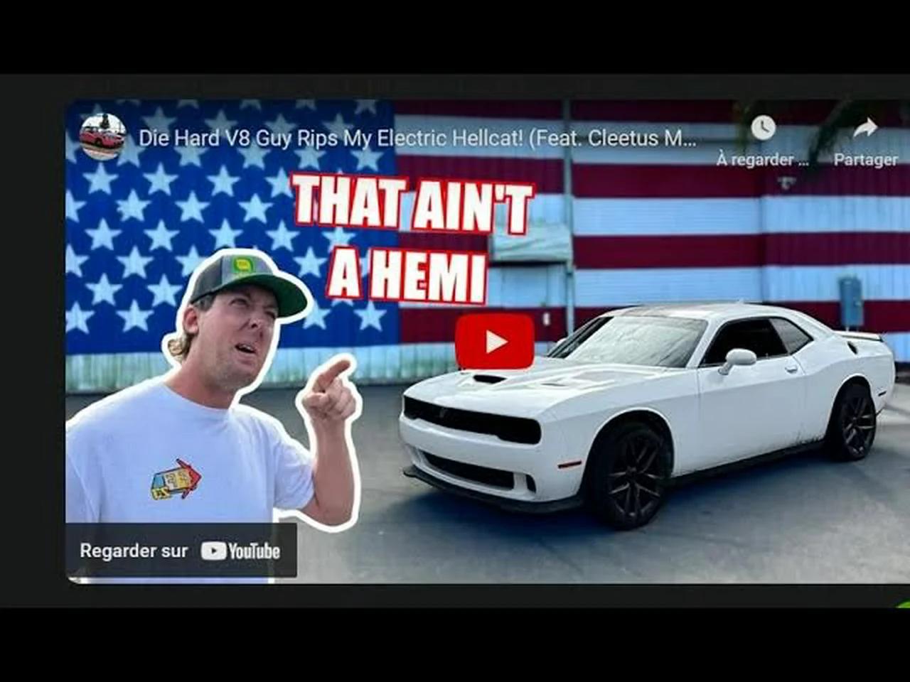 Il rétrofit une Dodge Challenger Hellcat avec le moteur et la batterie ...