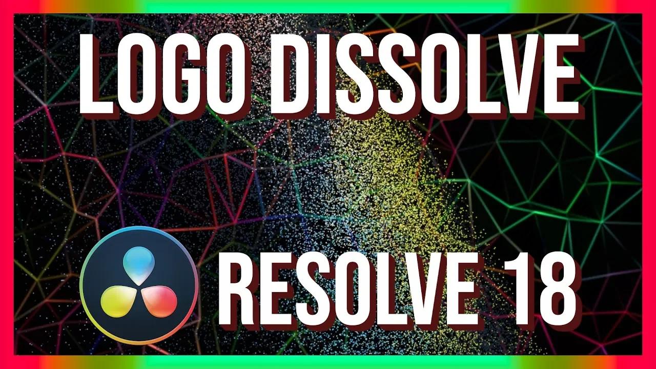 How to Make a Particle Dissolve for Logo or PNG Image ~ DaVinci Resolve ...