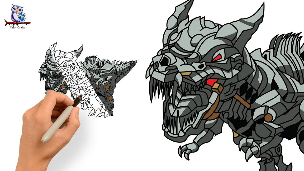 How to Draw Transformers Age of Extinction Leader Class Grimlock
