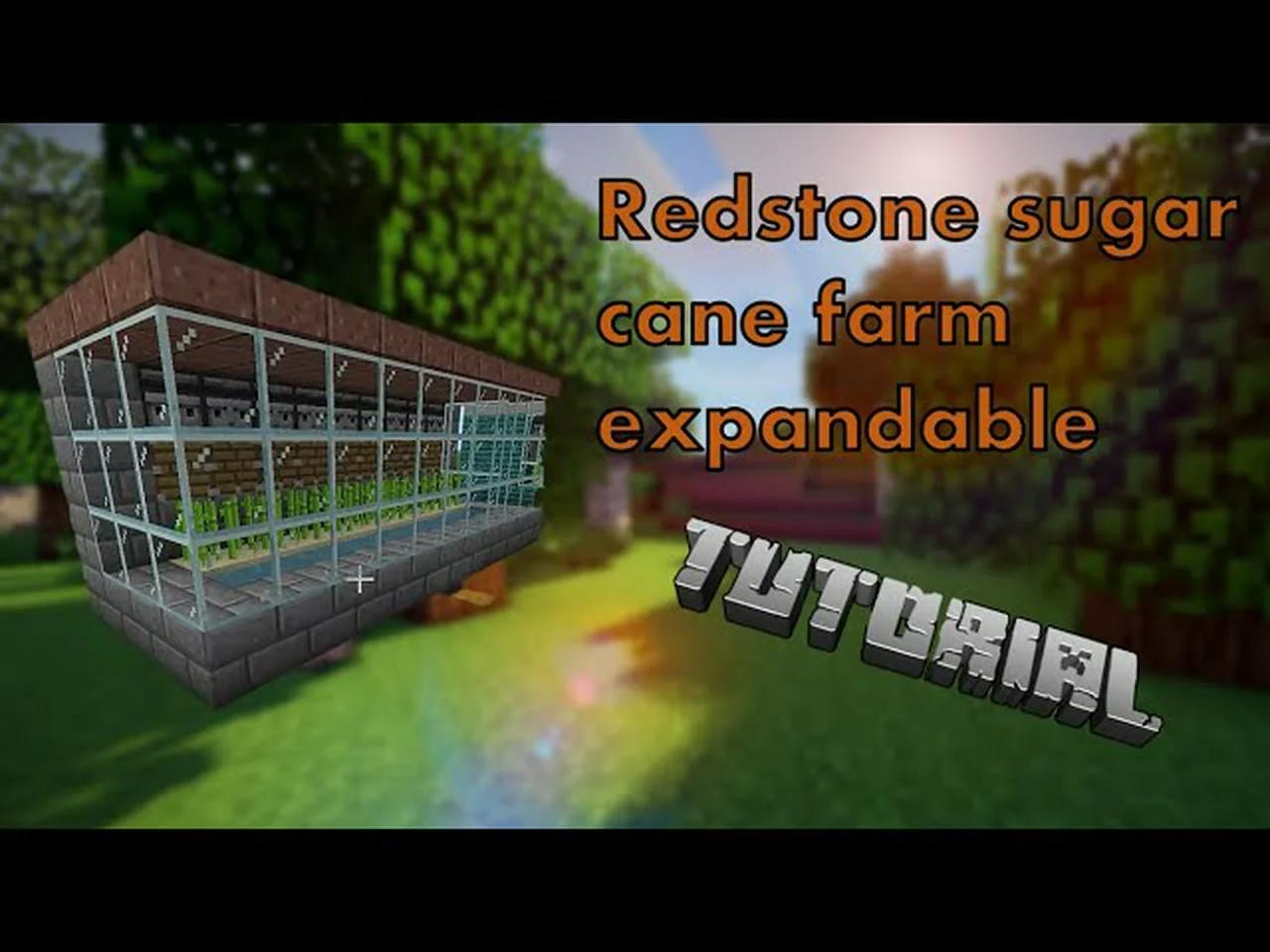 Redstone sugar cane farm tutorial (Response)