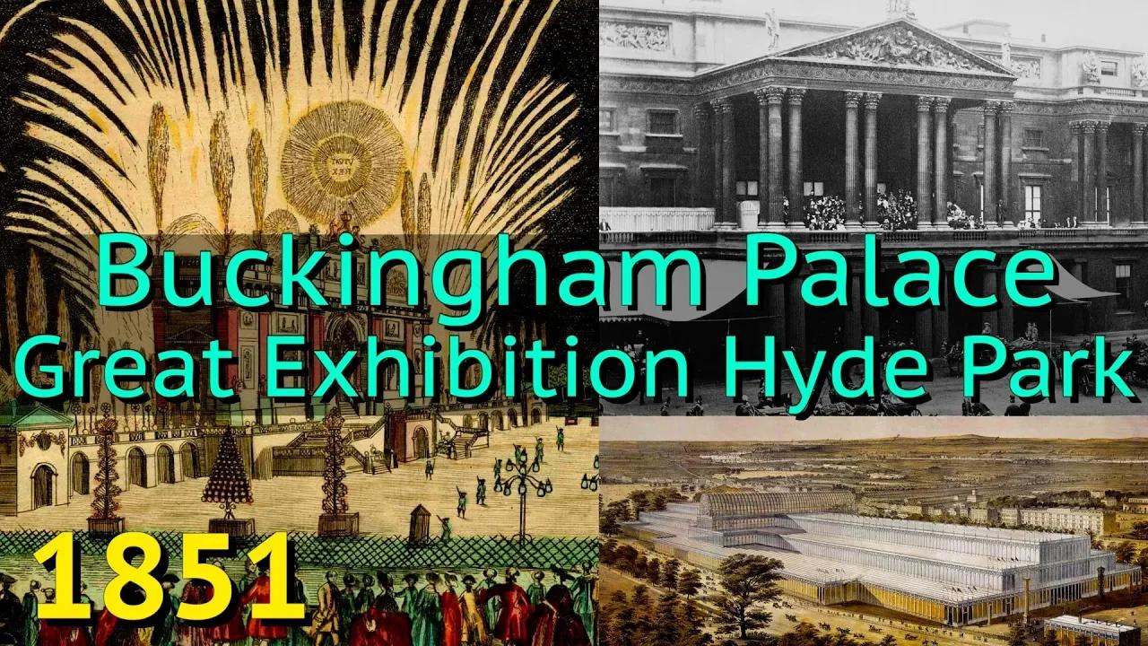 Great Exhibition 1851 Crystal Palace Worlds Fair Buckingham Palace ...