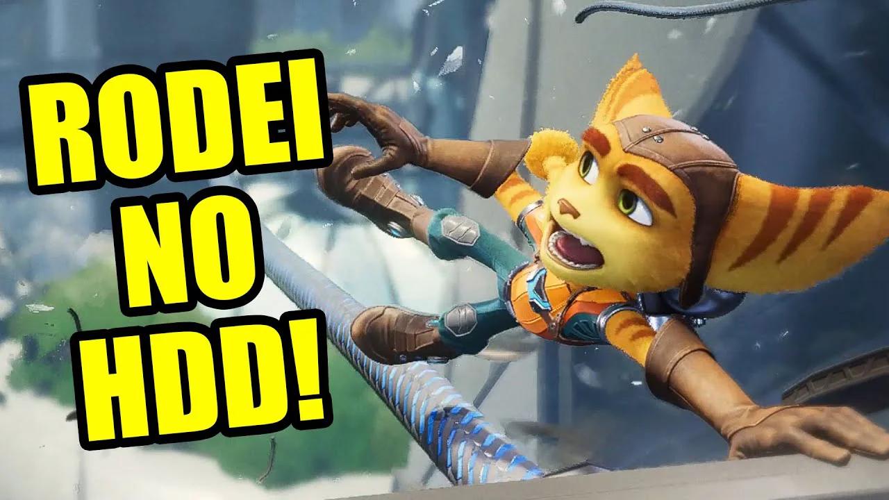 SONY MENTIU? Testei Ratchet & Clank: Rift Apart no HDD! Comparação e ...