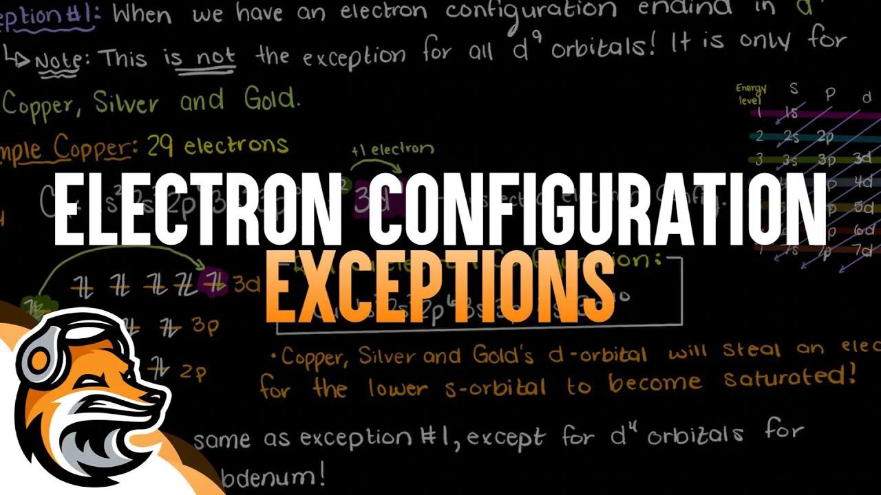 Electron Configuration Exceptions