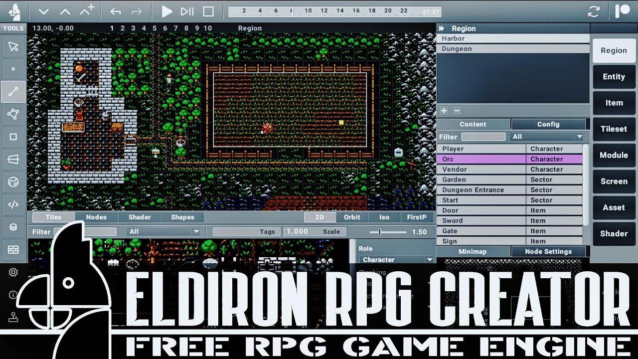 Eldiron: The FREE Open-Source RPG Maker for Retro Western CRPGs Like ...