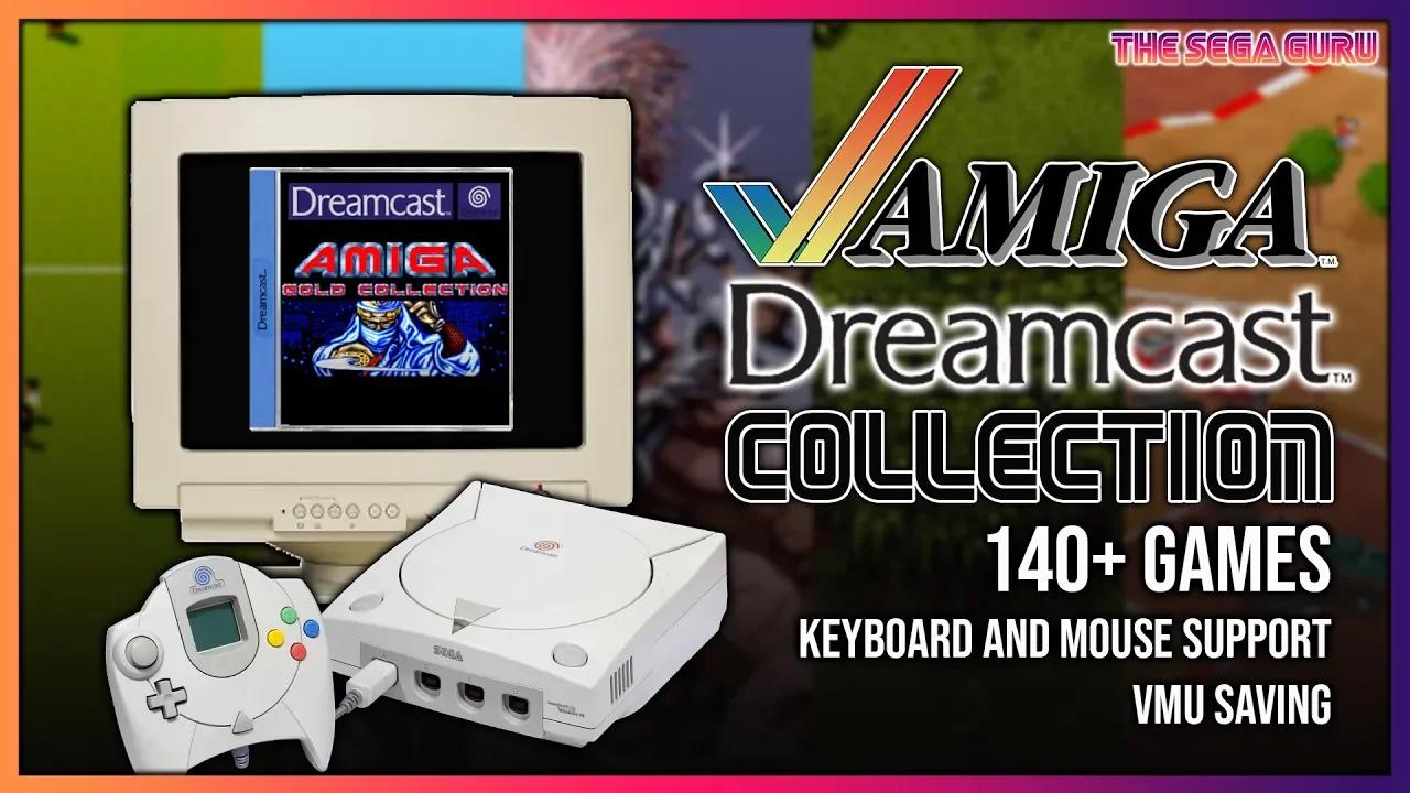 AMIGA GOLD COLLECTION FOR SEGA DREAMCAST - 140+ GAMES/VMU SUPPORT/KEYBOARD/MOUSE! DL LINK INCLUDED
