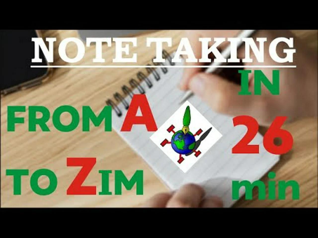 ZIM ultimate note taking guide in 26 minutes (A power user perspective ...