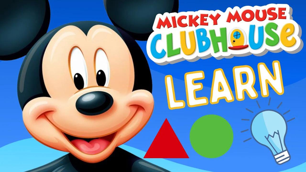 Mickey Mouse Clubhouse Learn Colors, Shapes, Numbers and Counting ...