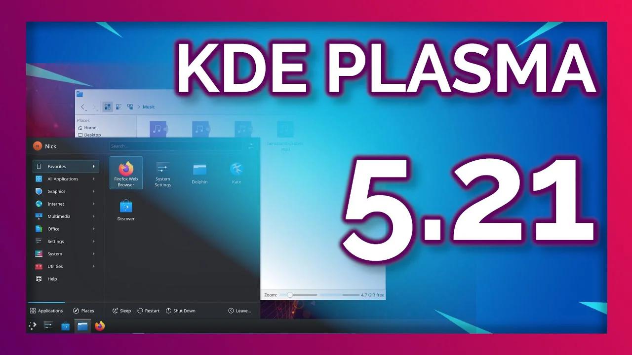 KDE Plasma 5.21 - New look, new menu, and Wayland 100% usable