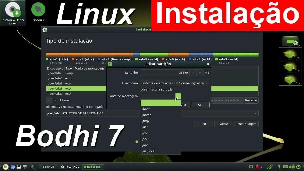 Instalação do Bodhi Linux Multiboot com Windows. Acompanhe os passos e ...