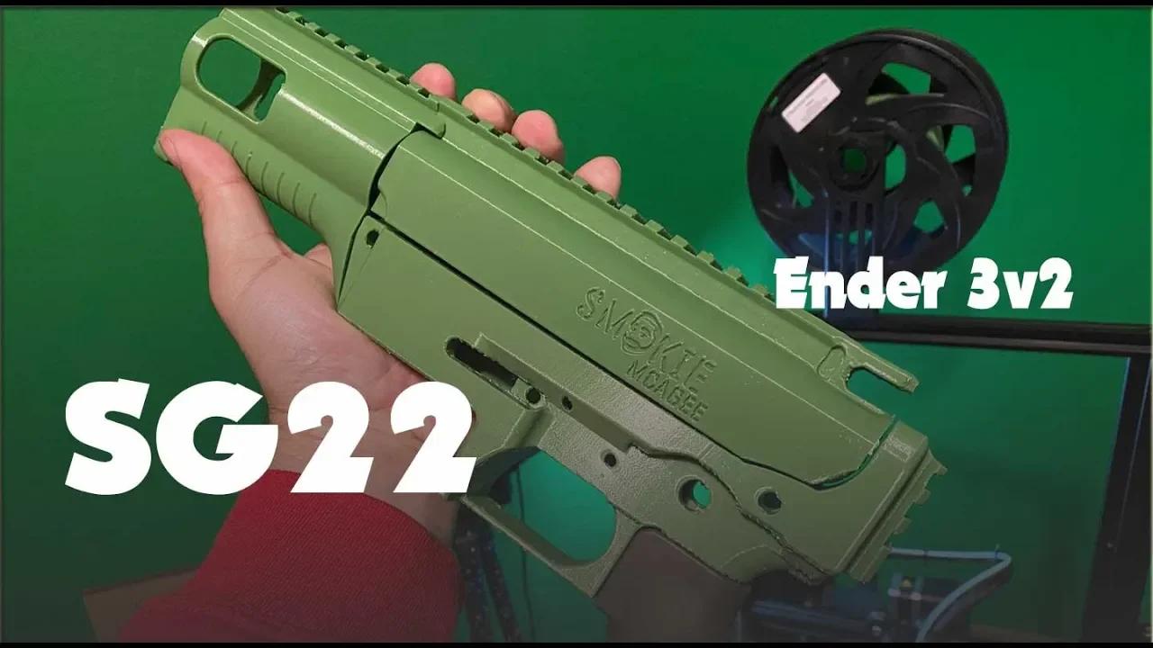 3D Printed SG22! Overview and 3D Printed AR-15 Preview!