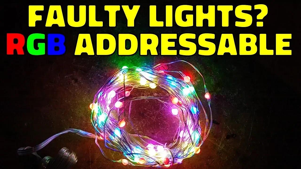 Exploring a faulty set of addressable resin blob LEDs - with schematic