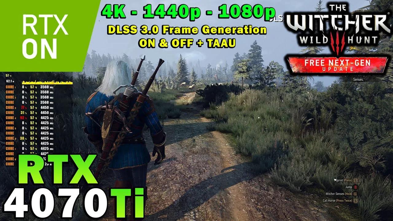 The Witcher 3 NextGen Ray Tracing | RTX 4070 Ti | 5800X3D | 4K 1440p ...