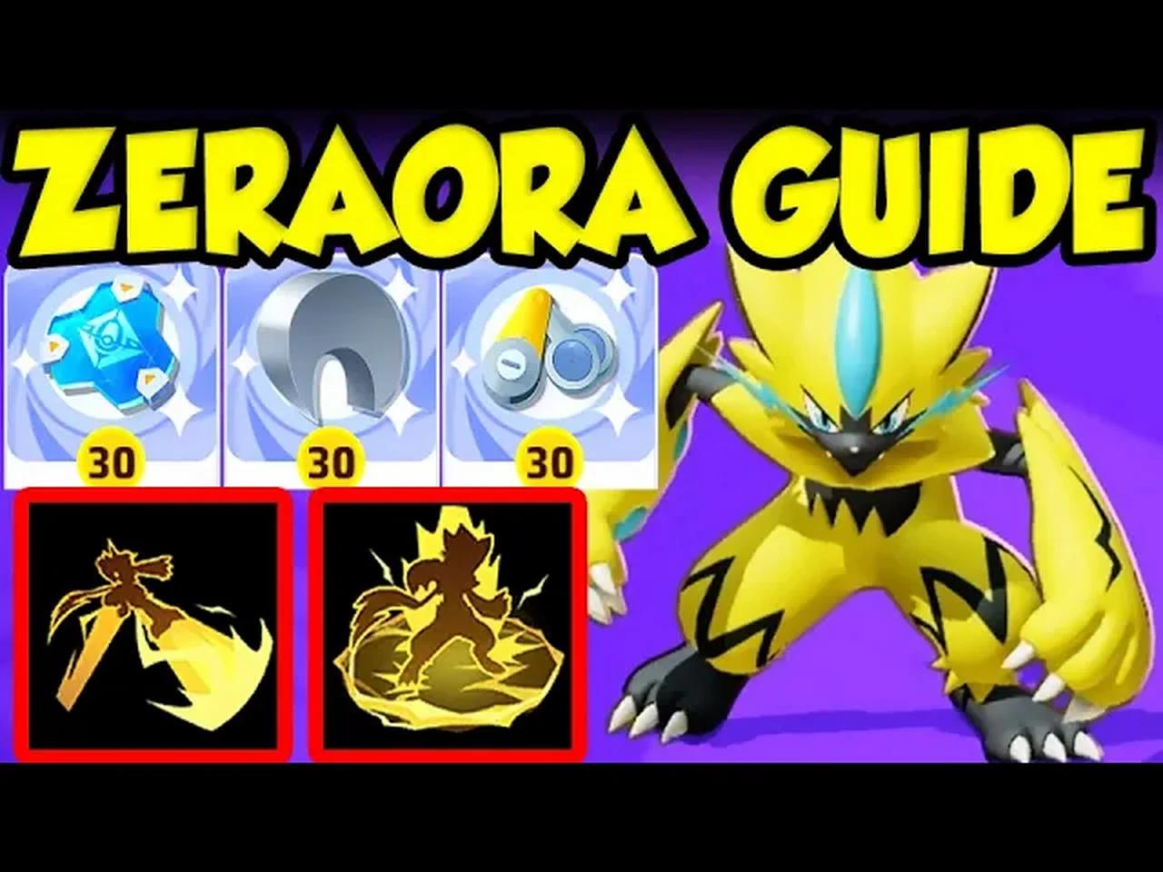 POKEMON UNITE ZERAORA GUIDE! BEST Pokemon Unite Zeraora Moveset and ...