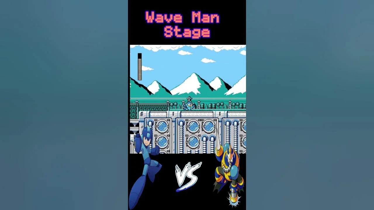 El Mundo de las olas en Mega Man 5 - Wave Man Stage - NES
