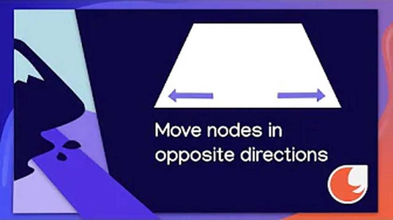 Move anchor points in opposite directions in Inkscape