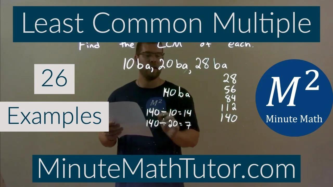 Least Common Multiple | 26 Examples