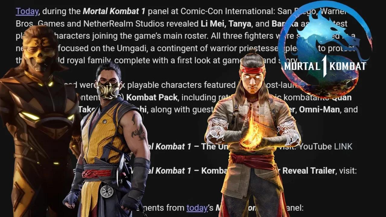 Mortal Kombat 1 Takeda Confirmed Not To Be Hanzo Hasashi In MK1 By WB ...