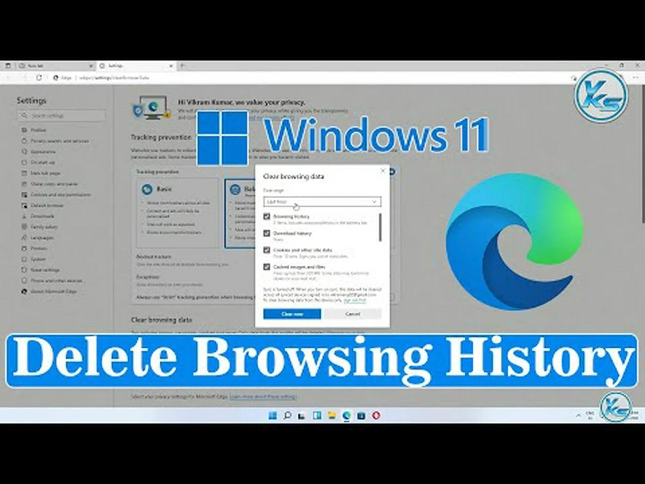 How To Delete Browsing History in Microsoft Edge Windows 11