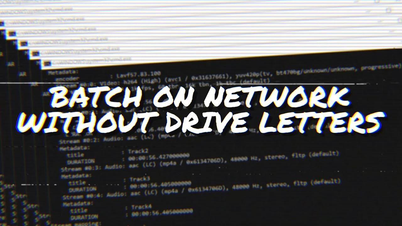How to run Batch scripts on Network-Mapped Storage without Drive ...