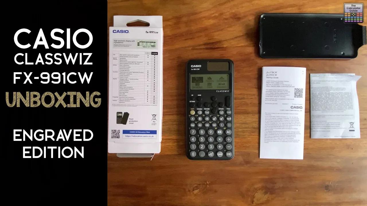 Casio fx-991CW Classwiz Unboxing - Engraved Edition | #unboxing #casio ...