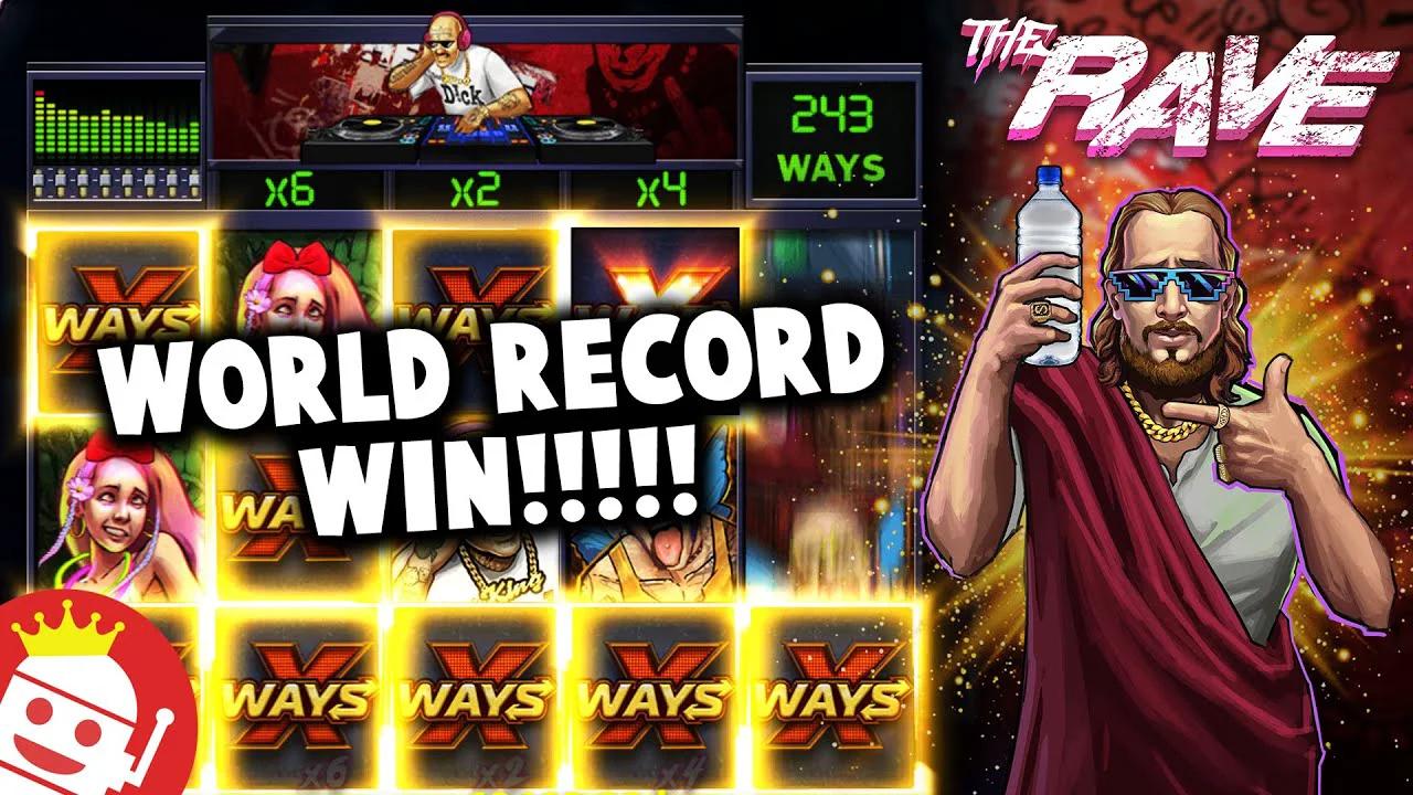 WORLD RECORD BIGGEST WIN ON THE RAVE SLOT 🏆 MUST SEE!!