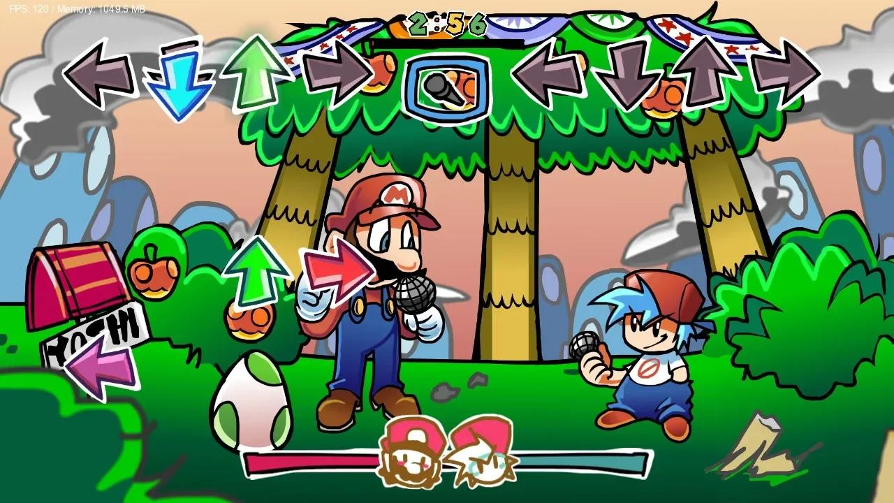 Friday Night Funkin' SMW Power Star Melody - (FNF Mod)
