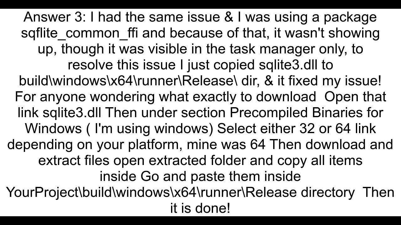 Flutter Windows App Does Not Start In Release Mode 3633