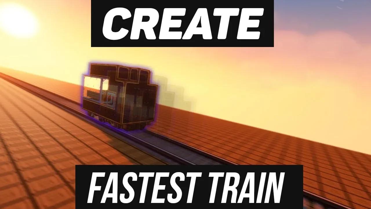 Create mod. How to make the fastest train. Tutorial / guide (minecraft ...